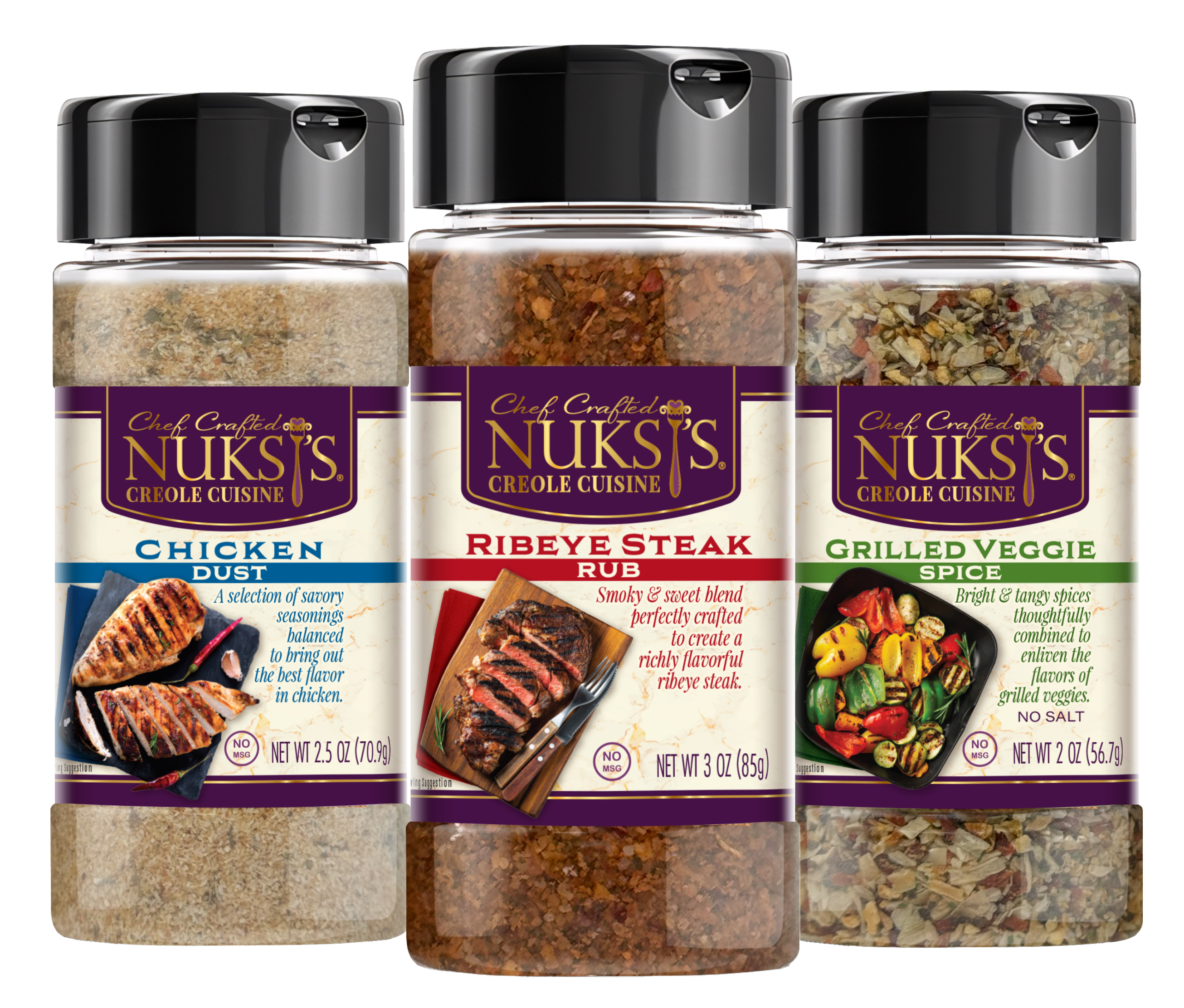 Gourmet Spice Trio by Nuksy's Gourmet